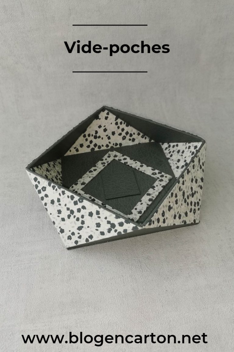 Cartonnage - Vide-poches - Cartonnage et créations